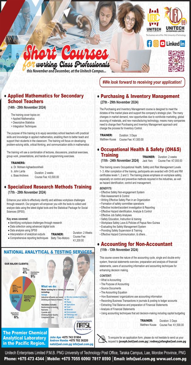 UDC Short Courses - Unitech Enterprises Limited
